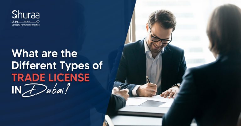 What are the different types of trade licenses in Dubai, UAE